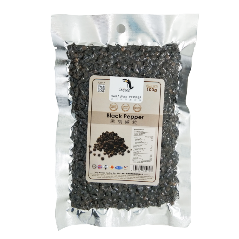 SARAWAK BLACK PEPPER 100G – Brave Tristar Sdn Bhd