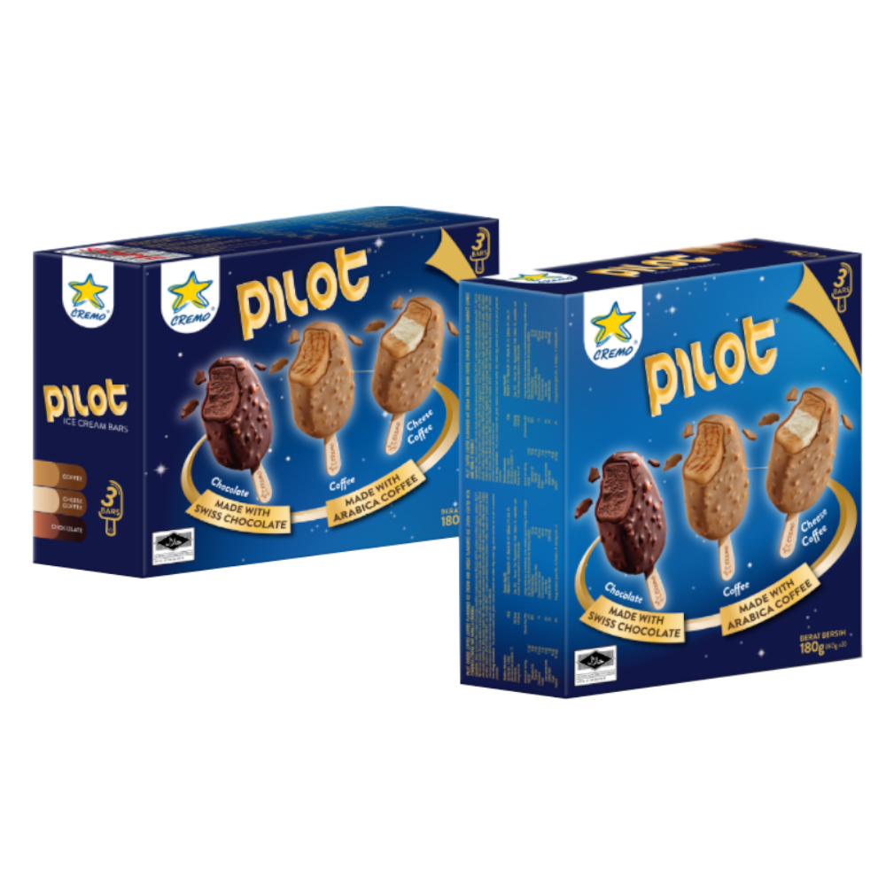 CREMO PILOT MULTIPACK 3’S X 80g (CHOCOLATE, COFFEE, CHEESE COFFEE ...